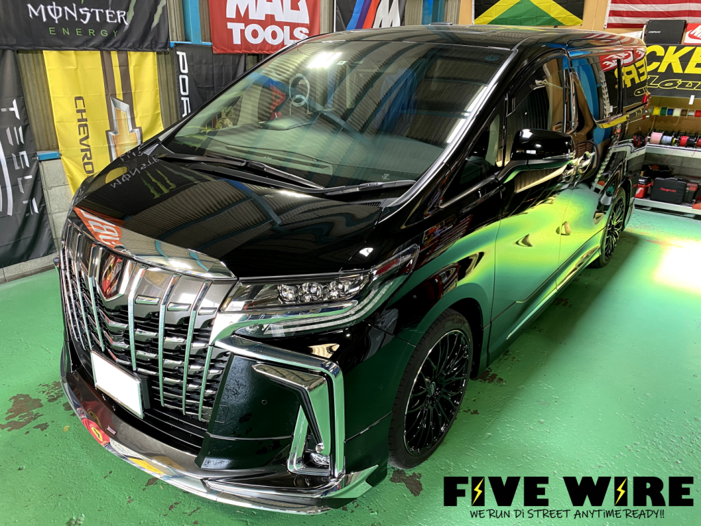 30アルファードにAUTHOR ALARM新商品IGLA ALARM！ | 大阪FIVE WIRE公式ブログ