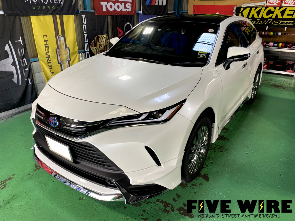 新車80ハリアーHVにAUTHOR ALARMイモビライザIGLA！ | 大阪FIVE WIRE公式ブログ