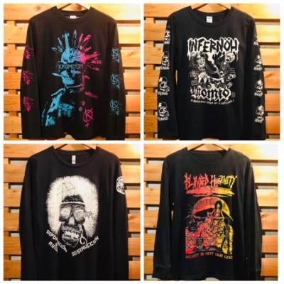 ☆本日の放出品☆ 海外HARDCORE PUNK LONG SLEEVE T-SHIRTS ☆本日の放出品☆ 海外HARDCORE PUNK LONG SLEEVE T-SHIRTS