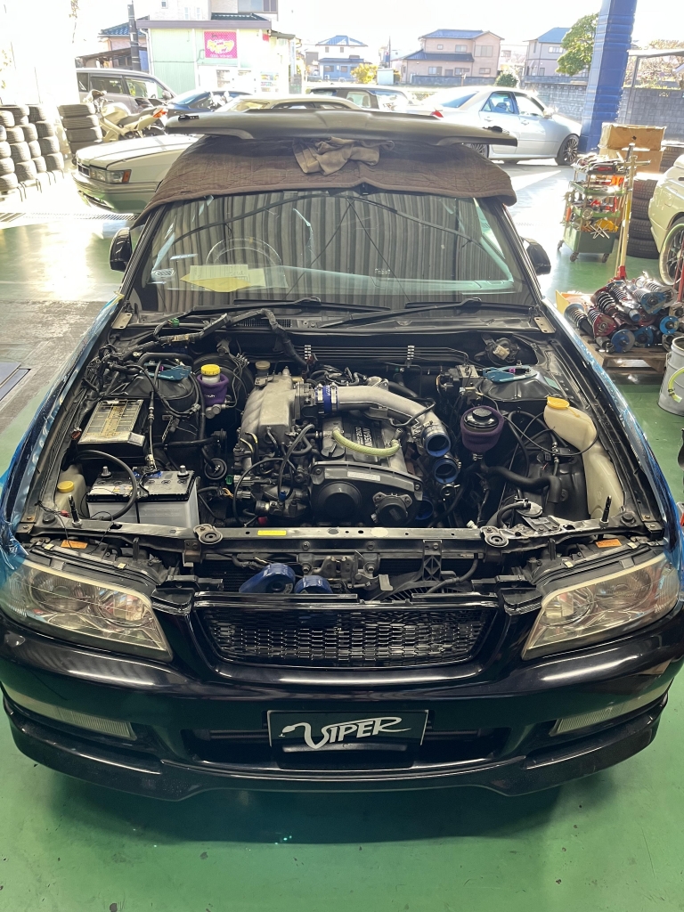 35ローレル エンジン降ろし | Viper Blog