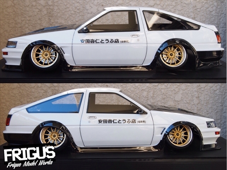 Round.105 ヨコモ製AE86レビン ツートンカラー オーダー Round.105 ヨコモ製AE86レビン ツートンカラー オーダー