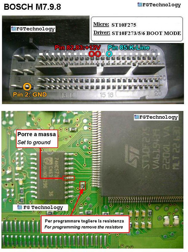 Bosch MG7.9.8のFgtech Galletto v54のインストール方法 : OBDexpressのblog