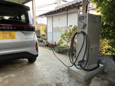 ニチコン V2Hスタンド 一体型 ES-T3P1 DER補助金対象 施工例 | 太陽熱温水器・V2H・蓄電池・太陽光発電・住宅リフォーム・オール電化はおまかせ！山梨県甲府市のシンセラティー住設 ...