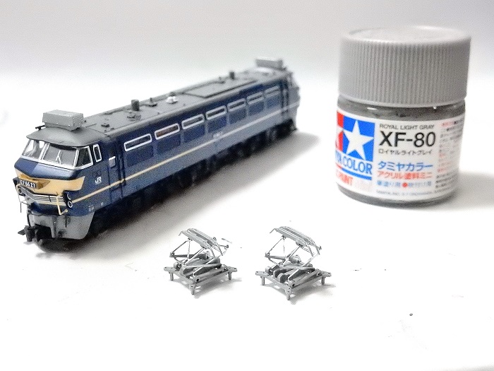 Nゲージ鉄道模型】TOMIX EF66-27ディテールアップ工作パンタ塗装 Nゲージ鉄道模型】TOMIX EF66-27ディテールアップ工作パンタ塗装