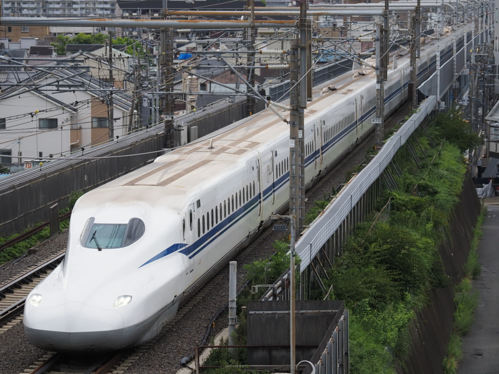 No.1196 N700S J11 J7編成 小雨の山科付近にて | TETSUYA氏ブログ