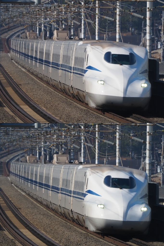 No.1933 N700S J24 J23 J9 H1 J13 J18編成 大津市瀬田付近にて | TETSUYA氏ブログ