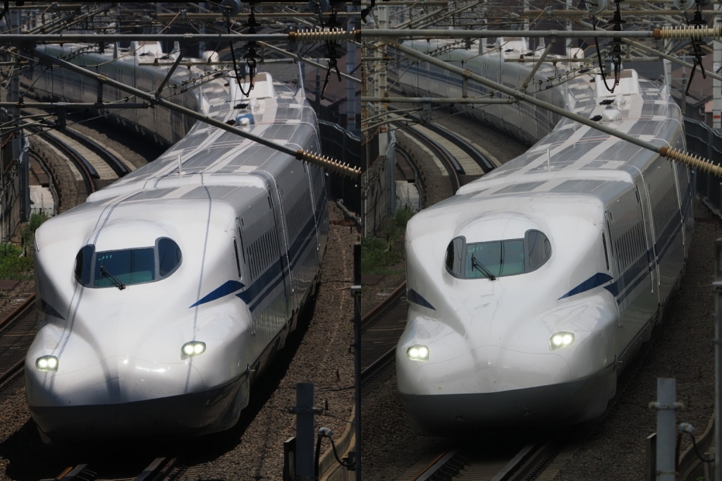 No.2140 N700S J8 J10 J11編成 晴れと曇りの定点比較 | TETSUYA氏ブログ