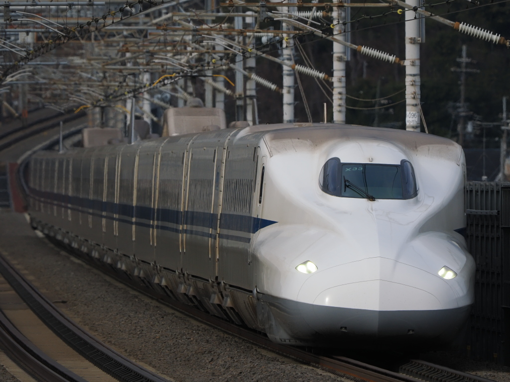 No.2455 N700a X55 X33 X57編成 瀬田ストレートにて(2/2) | TETSUYA氏ブログ