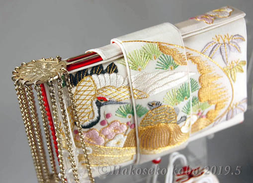婚礼用 日本刺繍の筥迫&懐剣 つるひめさんの作品 | 筥迫は続く 婚礼用 日本刺繍の筥迫&懐剣 つるひめさんの作品 | 筥迫は続く