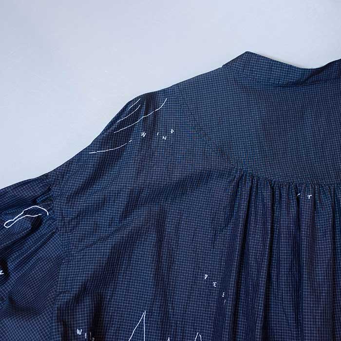 ミナペルホネン whisper ブラウス#navy | Lin total fashion ミナペルホネン whisper ブラウス#navy | Lin total fashion