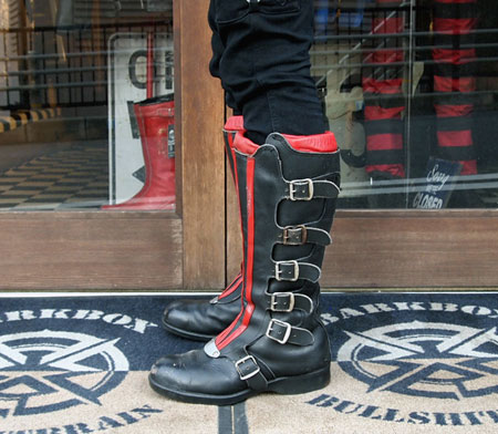 3/20 更新!ASHMAN 6-Buckle Red Line Boots (UK/8.5) UKB-136 3/20 更新!ASHMAN 6-Buckle Red Line Boots (UK/8.5) UKB-136