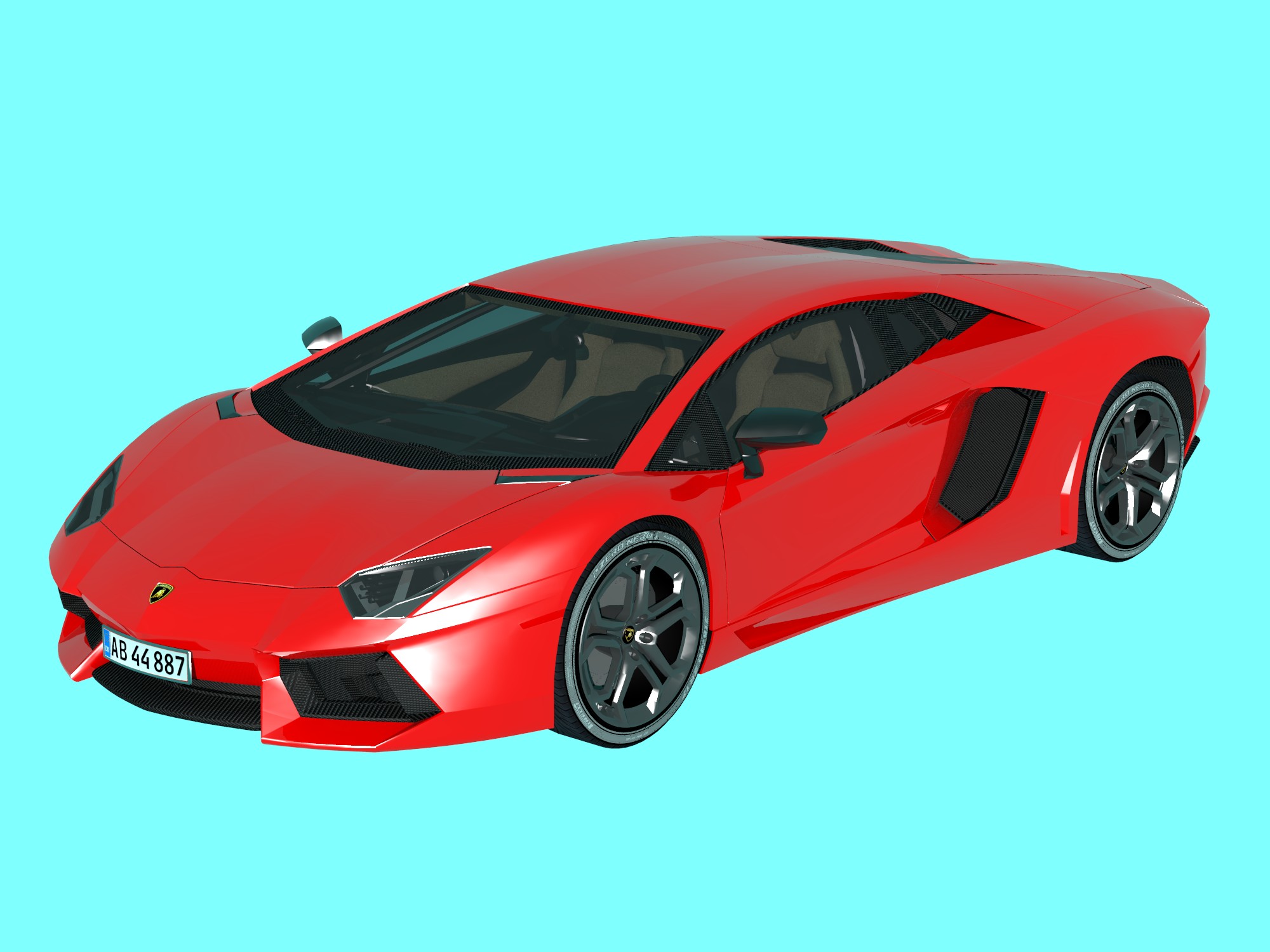 CadNav.comからダウンロードした自動車の3Dモデリングデータ、"Lamborghini Aventador Roadster" | KOKAのつぶやき