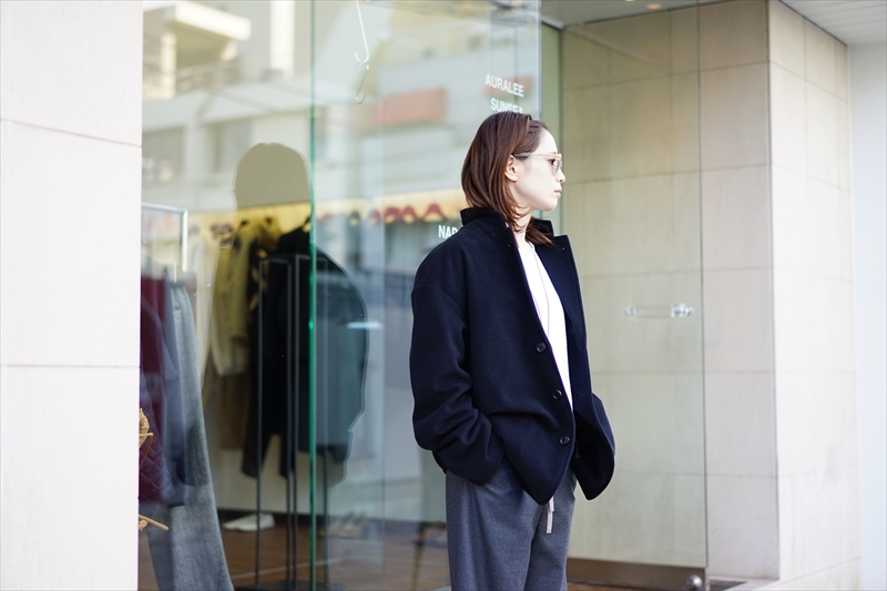 今シーズンお薦めのオーバージャケット。AURALEE for women 今シーズンお薦めのオーバージャケット。AURALEE for women