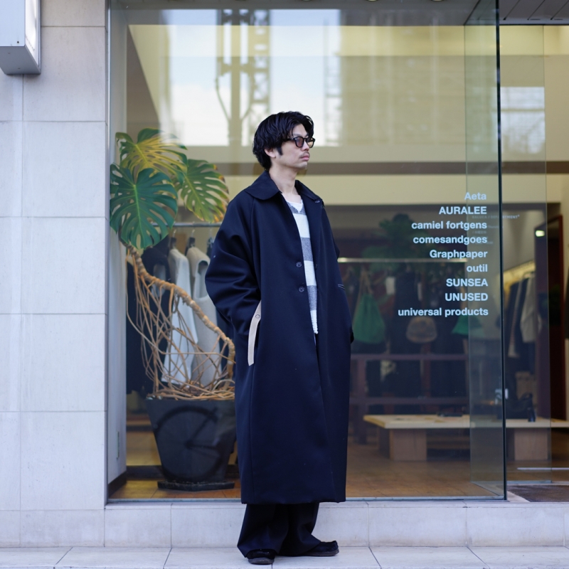 SUNSEA(サンシー)22AW Collectionの新作、TUXEDO COAT/BKのご SUNSEA(サンシー)22AW Collectionの新作、TUXEDO COAT/BKのご