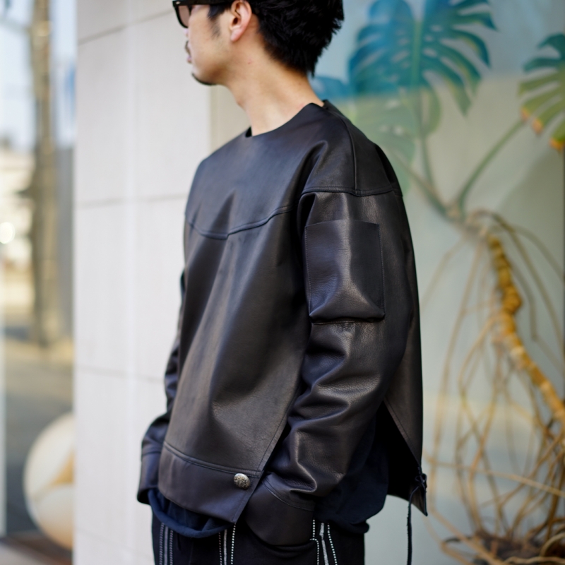 SUNSEA(サンシー)の新作Leather Sweat Shirtのご紹介です。 | BALUCA JOURNAL