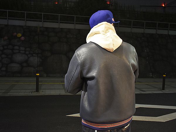 珍しいオールネイビーレザーのスタジャンが登場!!【WAREHOUSE 珍しいオールネイビーレザーのスタジャンが登場!!【WAREHOUSE