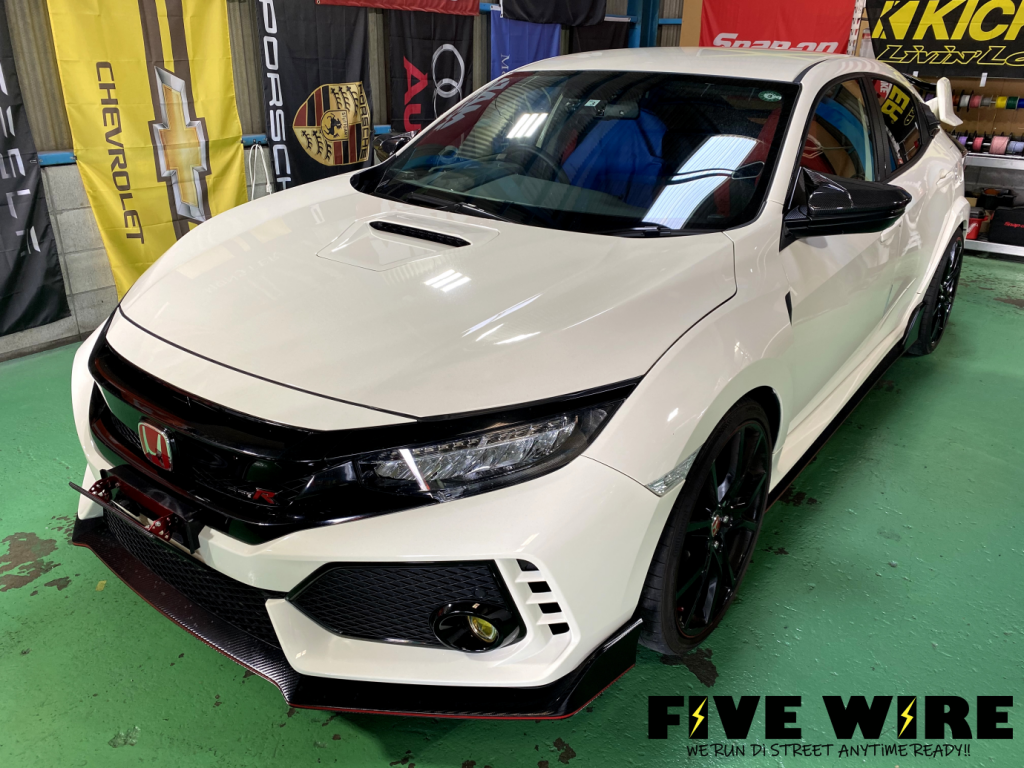 シビックタイプR FK8にAUTHOR ALARM最強イモビライザIGLA！ | 大阪FIVE WIRE公式ブログ