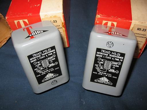 TRIAD HS－23 Interstage Transformers NIB | WEC5 新着商品＆日記
