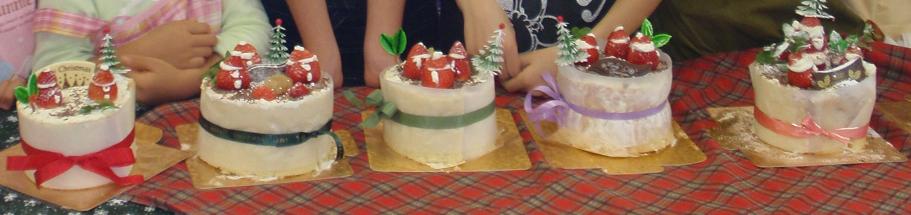 今年のキッズクリスマスケーキ作り。どれがいい？ | mimoza-piano