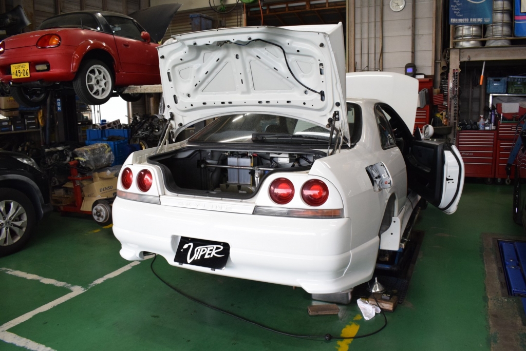 ECR33スカイラインの燃料タンク清掃 | Viper Blog