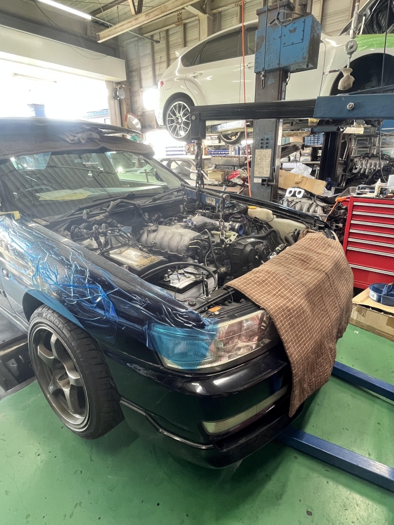 35ローレル エンジン降ろし | Viper Blog