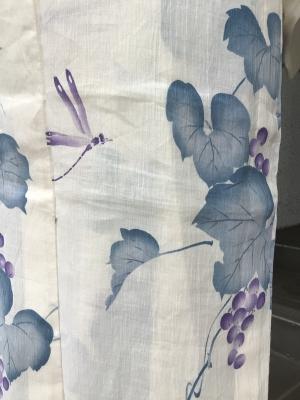 涼やかな白地の麻の浴衣 | 時代布池田ブログ