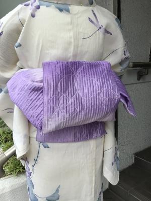 涼やかな白地の麻の浴衣 | 時代布池田ブログ