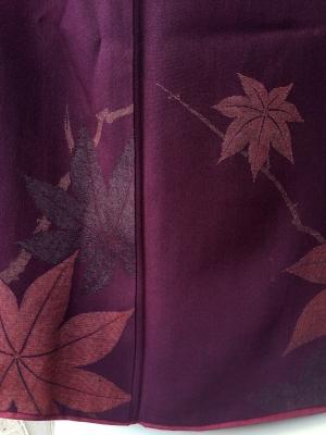 紅葉の着物に観世水の帯 | 時代布池田ブログ