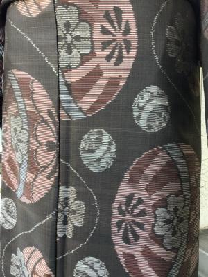 鞠が可愛いレトロな大島紬 | 時代布池田ブログ