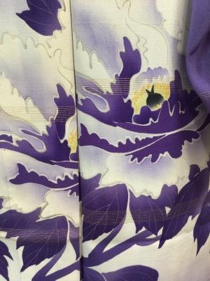 牡丹文様の単衣アンティーク | 時代布池田ブログ