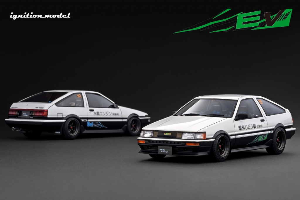 東京オートサロン2023で話題になったカーボンニュートラル「AE86 BEV」を1/18スケールでモデル化！ | ignition model