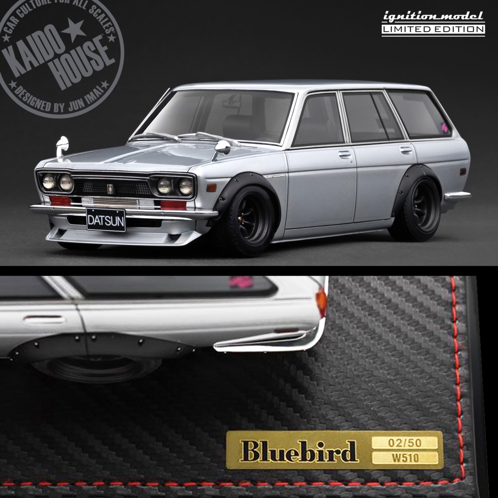 明日10月6日21時半～受注スタート！シリアルナンバー付「1/18 Bluebird Wagon (510) KAIDOHOUSE ...