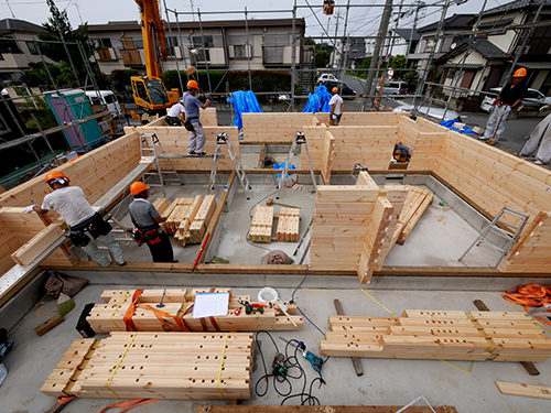 丁寧な施工を心掛け。。。 | 親方のログハウス万才！