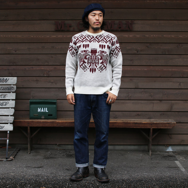 BAD QUENTIN TOTEM POLE JAQUARD KNIT!!! | Mr.OLDMAN lifetime store