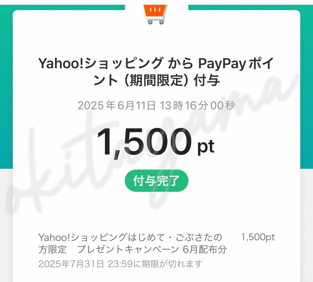 1,500円分のPayPayが勝手に付与されていたんだが。 | Okitayama オキタヤマ