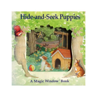 マジックウインドーブック Hide-and-Seek Puppies A Magic Window Book | 絵本語 by絵本古本 ...