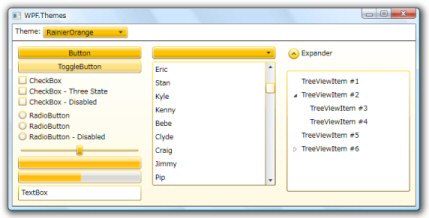【WPF】動かしてみよう！CodePlex WPF Themes... | 創造的プログラミングと粘土細工
