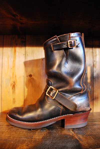 RRL Engineer Boots Vibram705 Black | BRASS BLOG