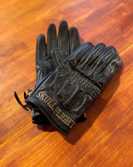 再入荷しました！【SKULL FLIGHT】 ボーングローブ（春夏用）スカルフライト | Road Crew RAMBLE
