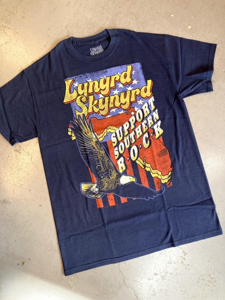 レイナード スキナード・サポート サザーン ロック Tシャツ (ネイビー) | Bear's Choice News Paper (新入荷商品 ...