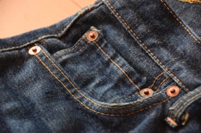 DENIME 20th Anniversary（旧ドゥニーム20周年記念モデル）の色落ち #4 - 穿き込み902時間経過 ...