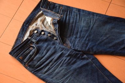 DENIME 20th Anniversary（旧ドゥニーム20周年記念モデル）の色落ち #5 - 穿き込み1633時間経過 ...