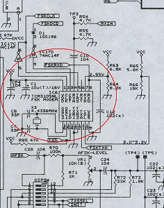 TCM3105 モデム | てらさん（7L2CAM)の「宇宙を教育に利用するための」ページ