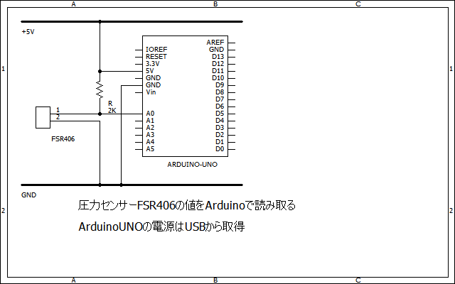 圧力センサー FSR406の値をArduinoで読み取る | ものづくりとプログラミング日記