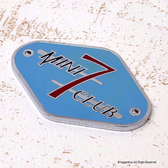 MINI 7 CLUB Emblem badge / ミニ セブン クラブ | bac style blog