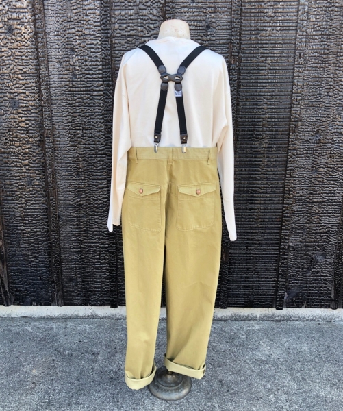 Nigel Cabourn LYBRO "PLEATED PANT" Beige | ENN-USHIMADO