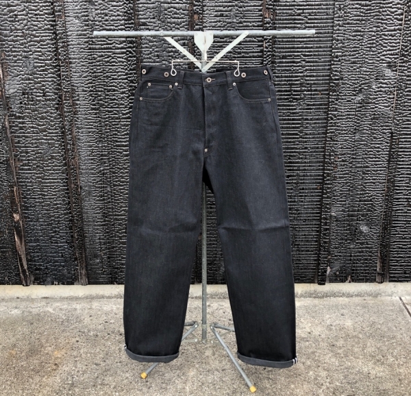 Nigel Cabourn MAIN LINE “RAILMAN DENIM PANT BLACK DENIM" | ENN-USHIMADO