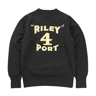FREEWHEELERS & CO. "RILEY 4 PORT" ATHLETIC SWEAT SHIRT #2434004 SOOT ...