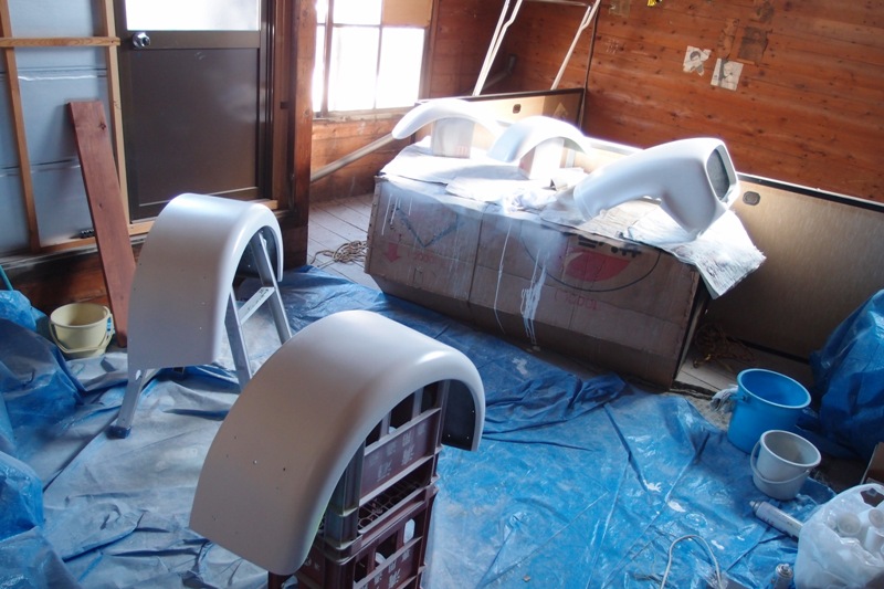 塗装開始 for BDR | Garage blog