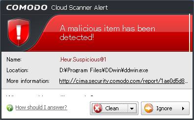 COMODO Firewall の Defence+ が反応して警告を出した | KOKAのつぶやき